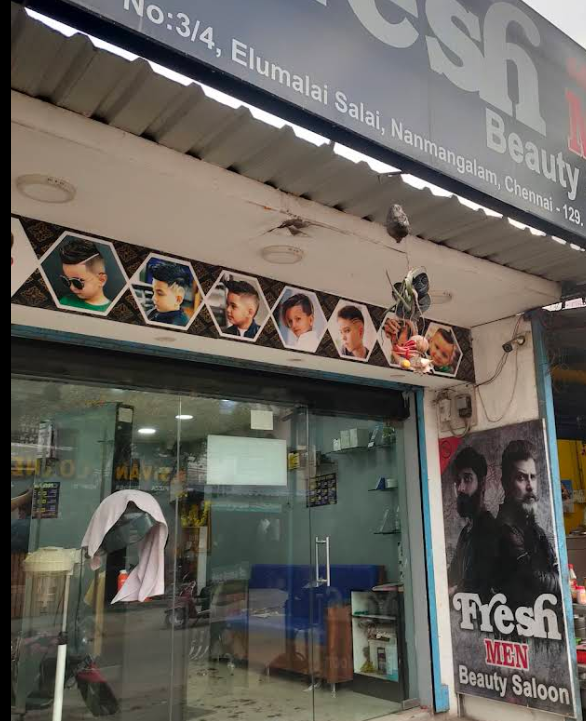 Fresh men beauty saloon( Nanmangalam) (Nanmangalam,) - 1/179, Elumalai ...