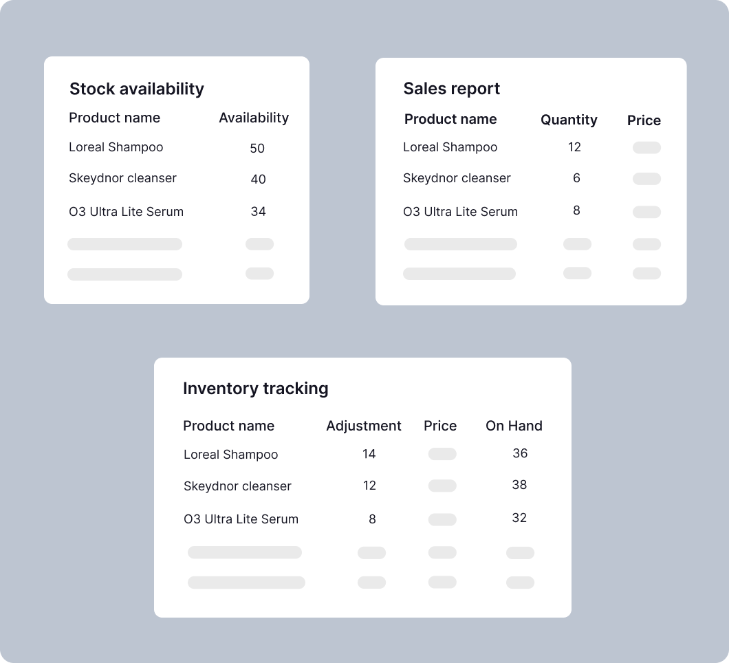 Retail product inventory